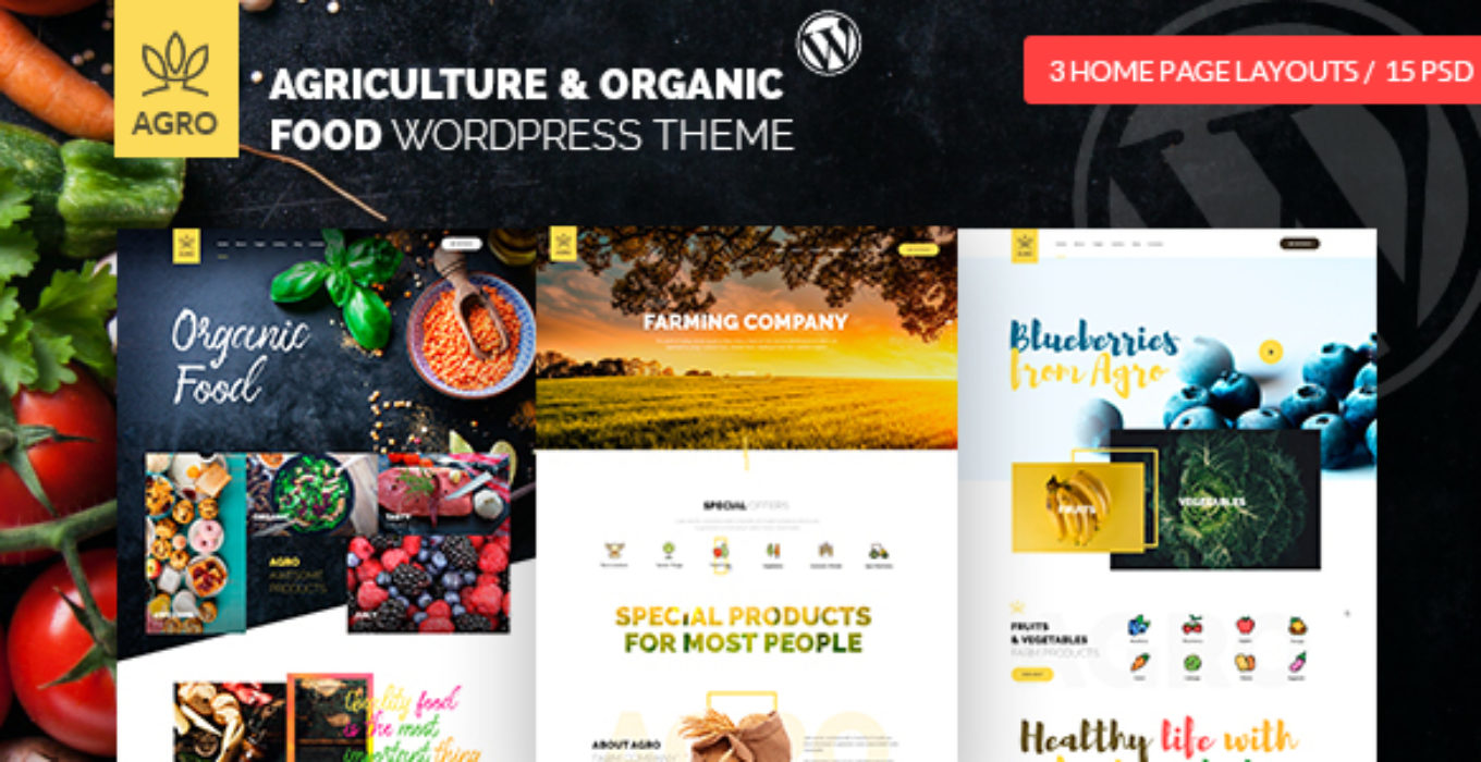 Agro – Organic Food – Farming – Livestock – Agriculture WordPress Theme ...