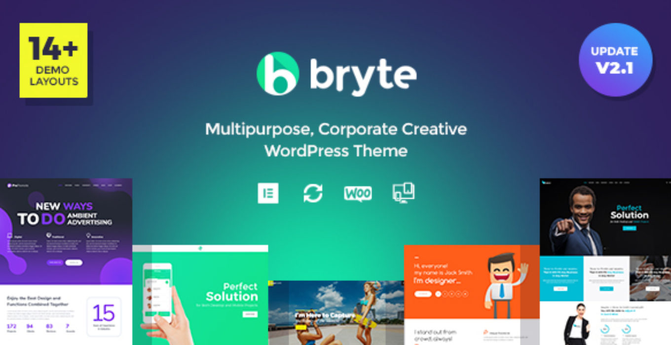 Bryte — Multipurpose Creative & Business Elementor WordPress Theme - wpnull24