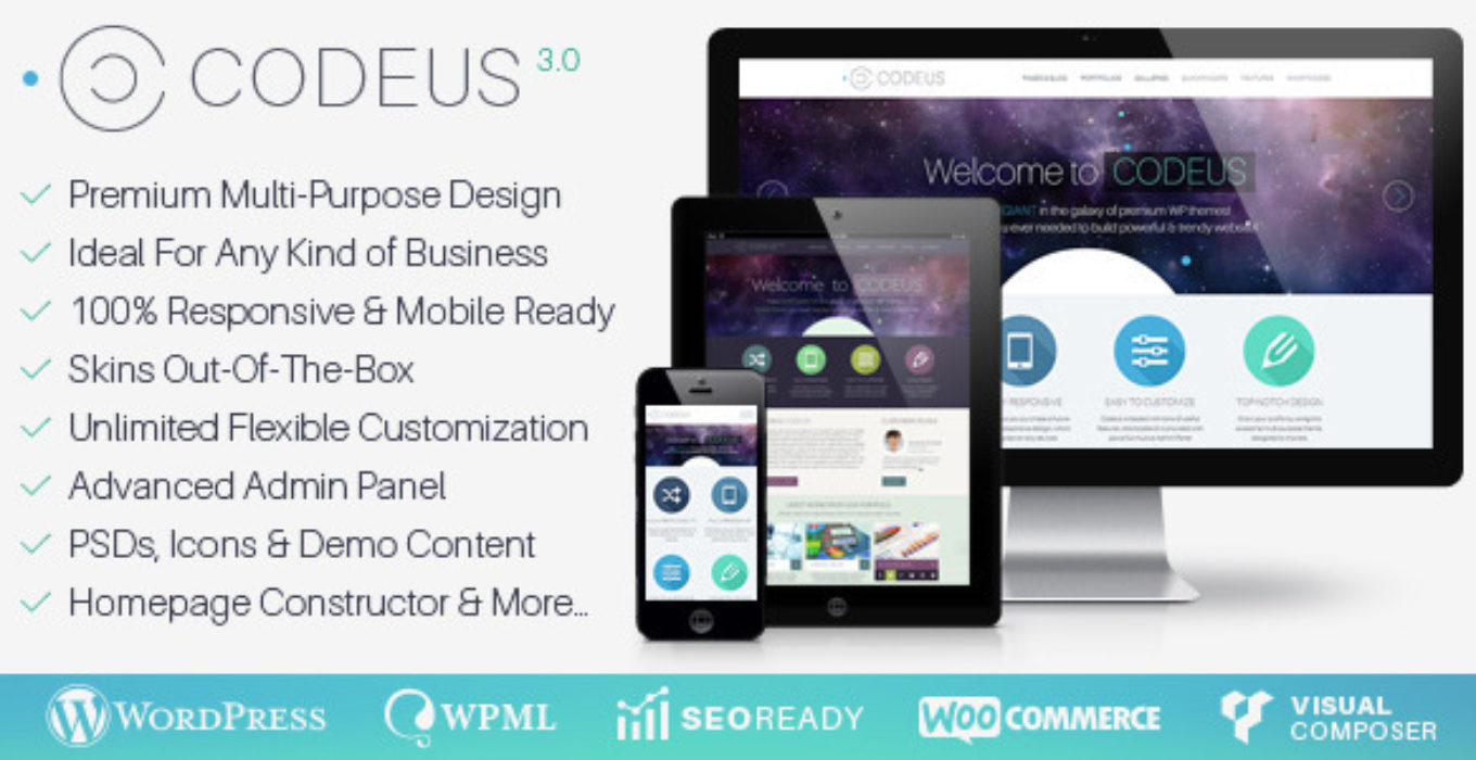 Codeus Multi Purpose Responsive Wordpress Theme Wpnull24