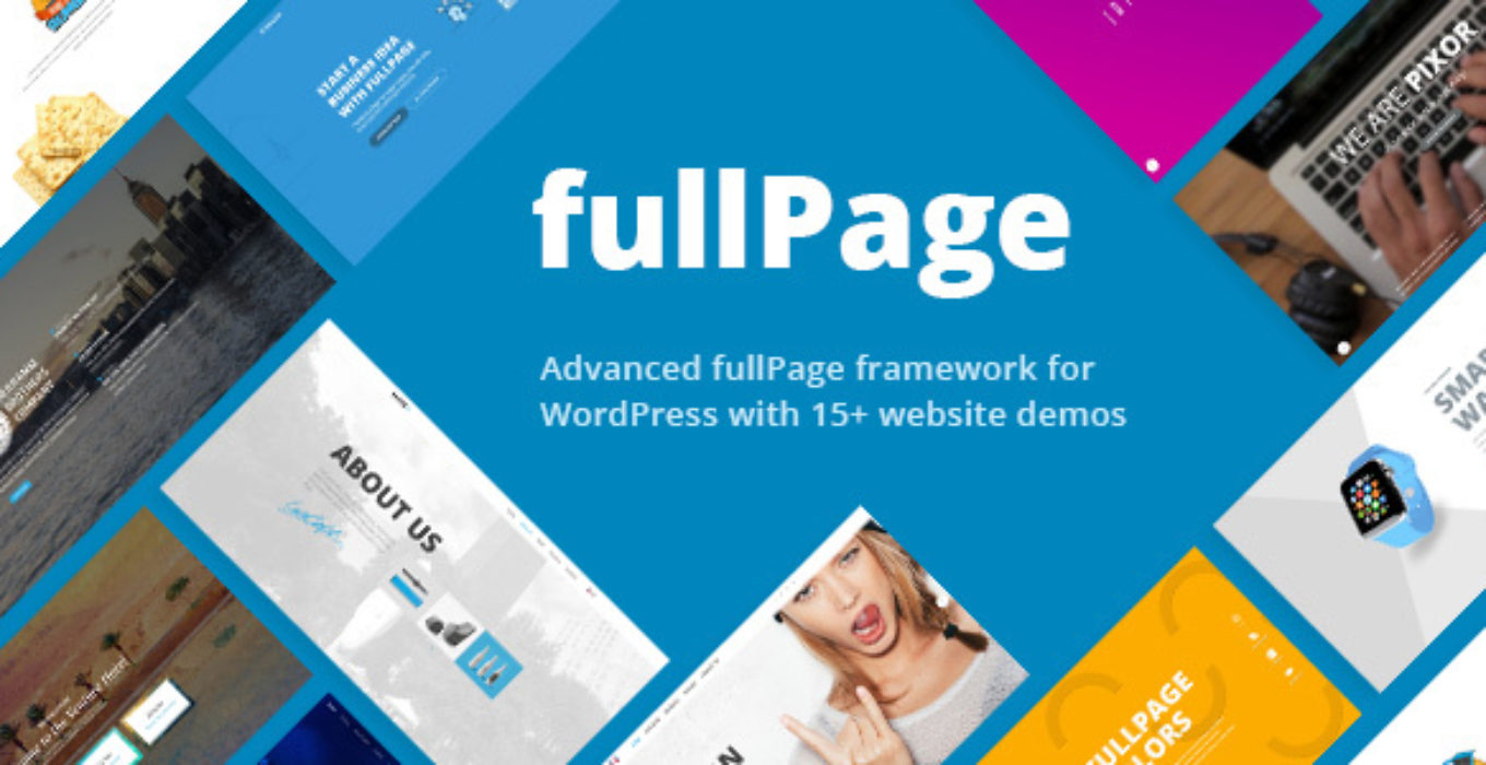 FullPage – Fullscreen Multi Concept Theme - wpnull24