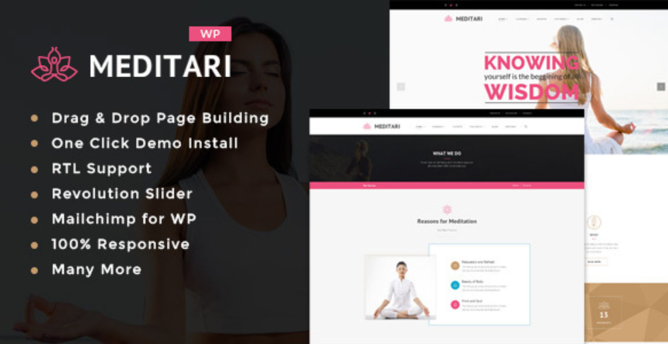 Meditari – Responsive WP Theme for Meditation & Life Science. - wpnull24