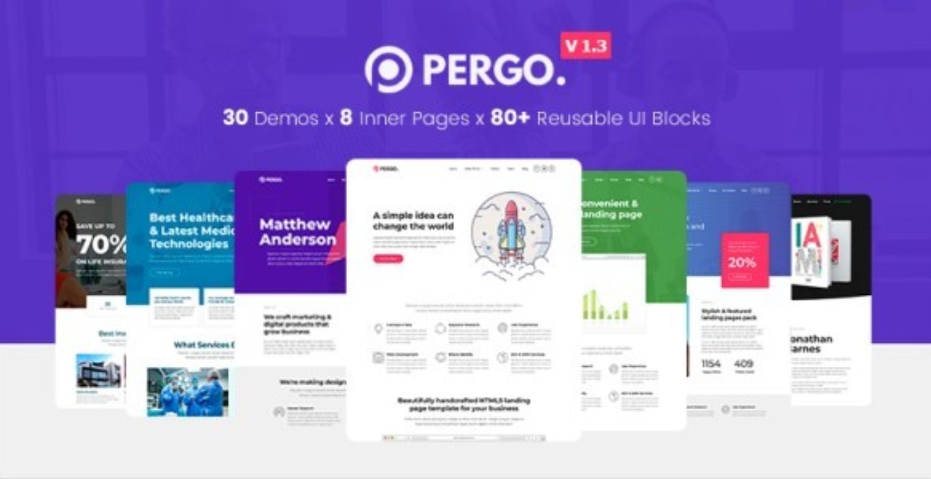 Pergo – Multipurpose Landing Page WordPress Theme - wpnull24