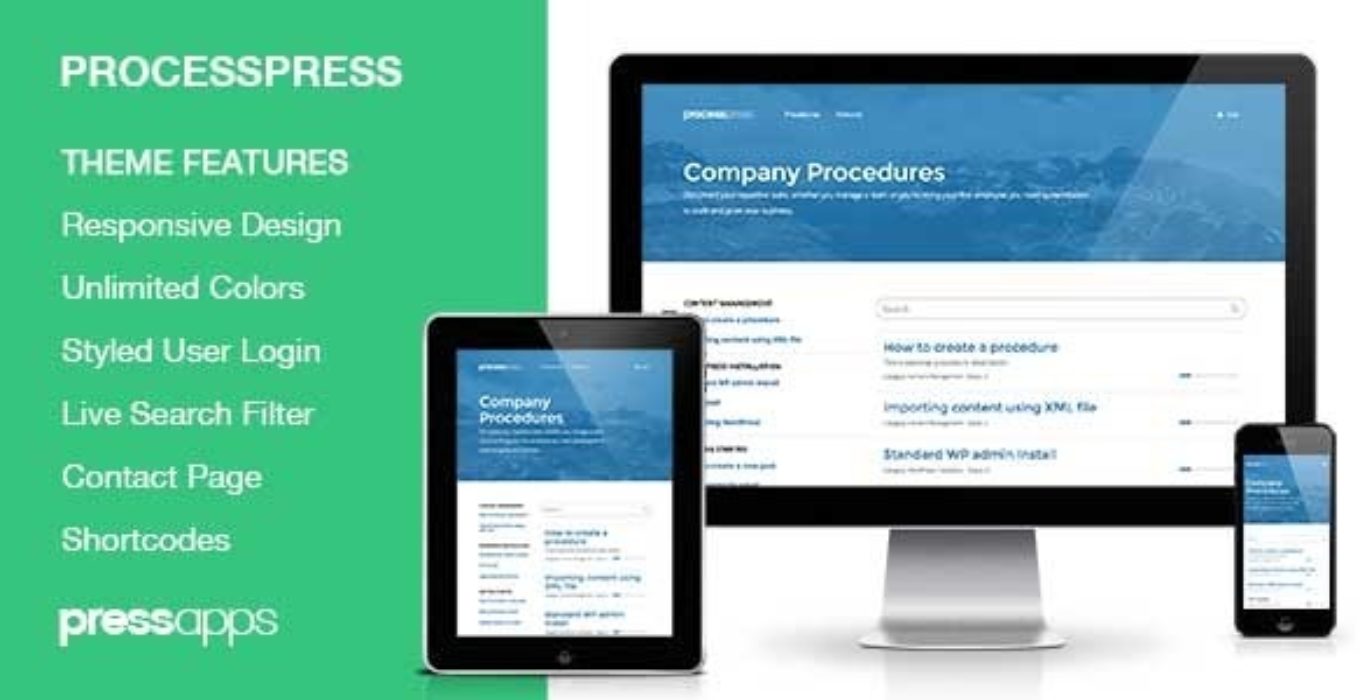 ProcessPress WP Theme for Creating Procedures - wpnull24