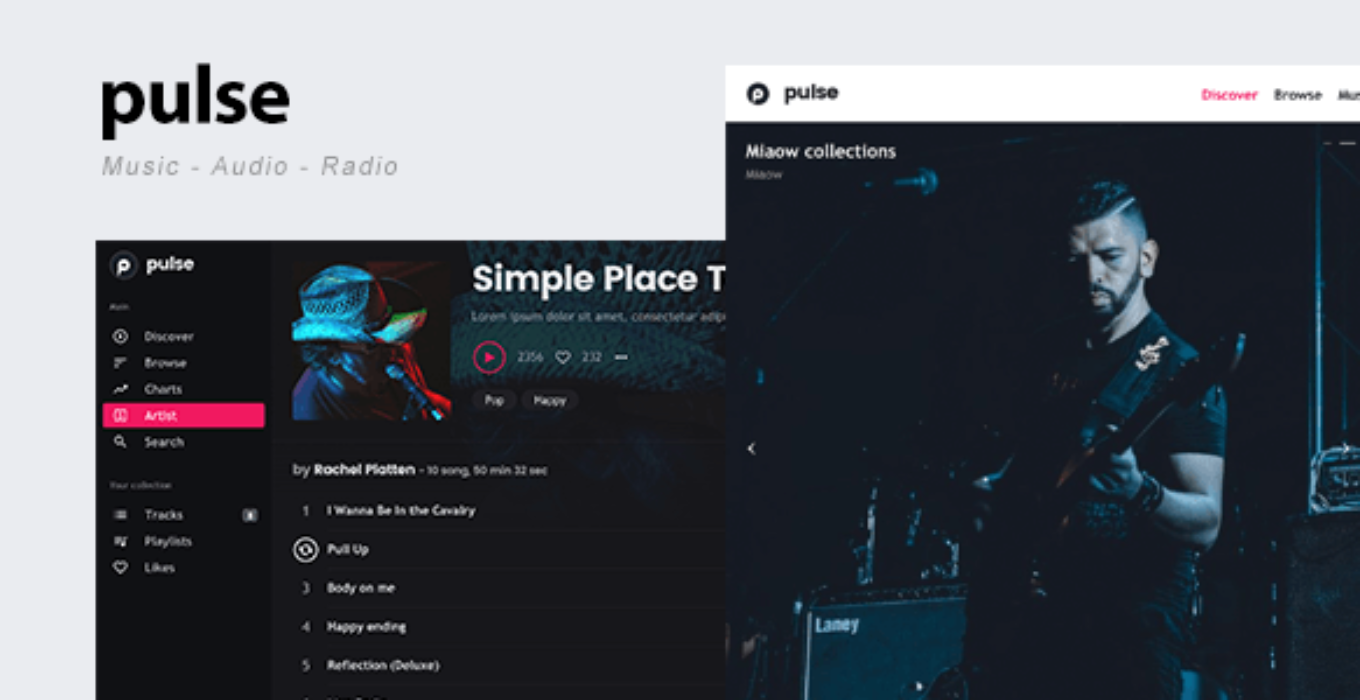 pulse – Music, Audio, Radio WordPress Theme - wpnull24