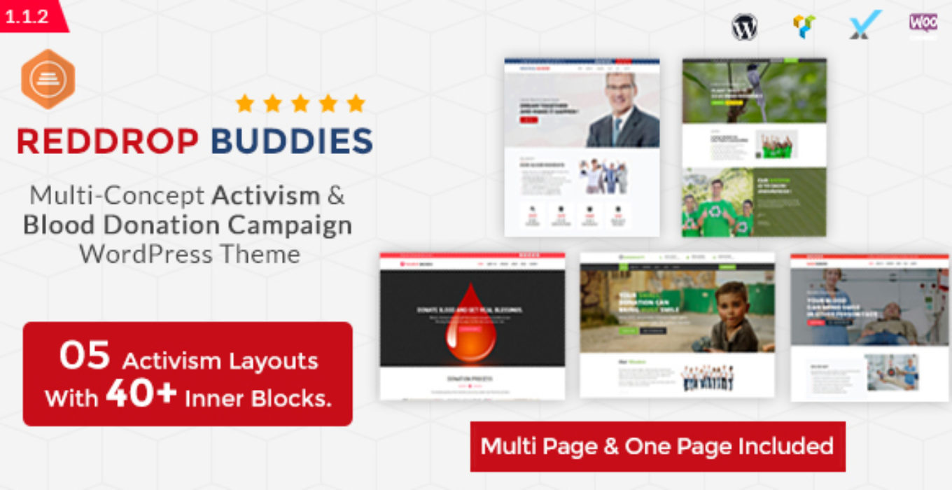Reddrop Buddies – Multi-Concept Activism & Blood Donation Campaign WordPress Theme - wpnull24