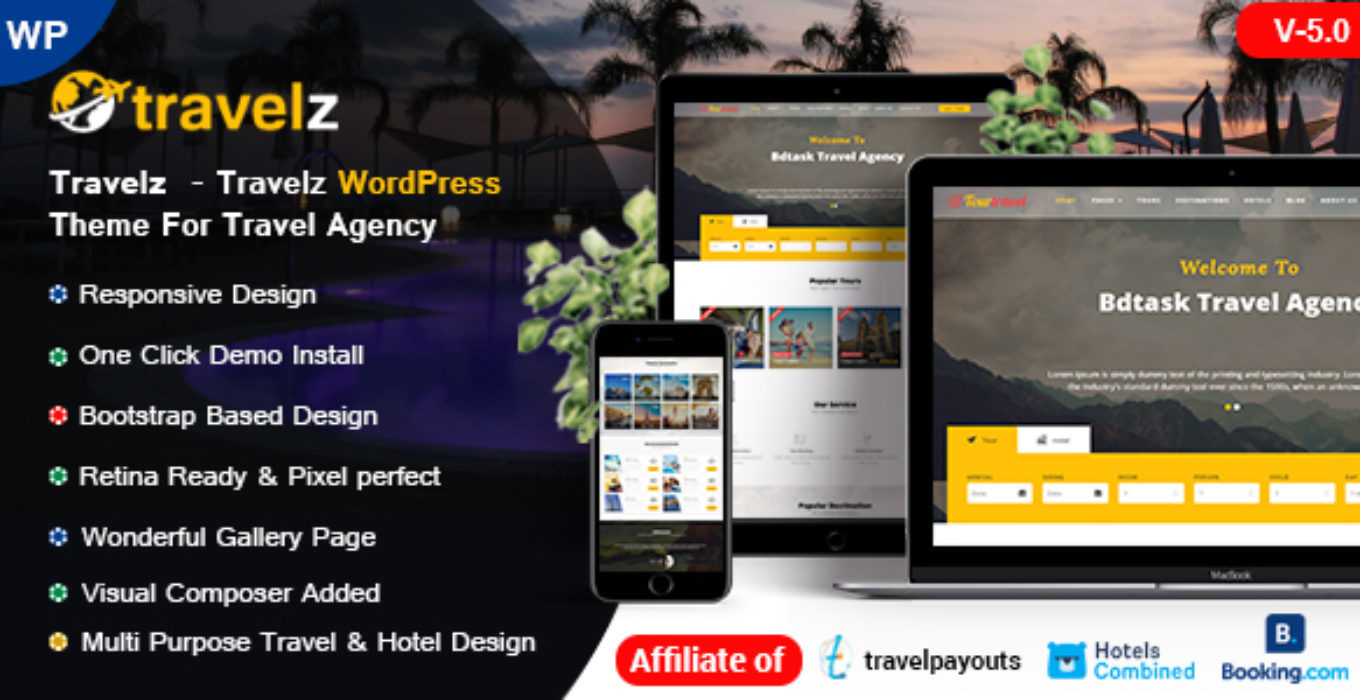 Travelz – Travel WordPress Theme for Tour Agency - wpnull24