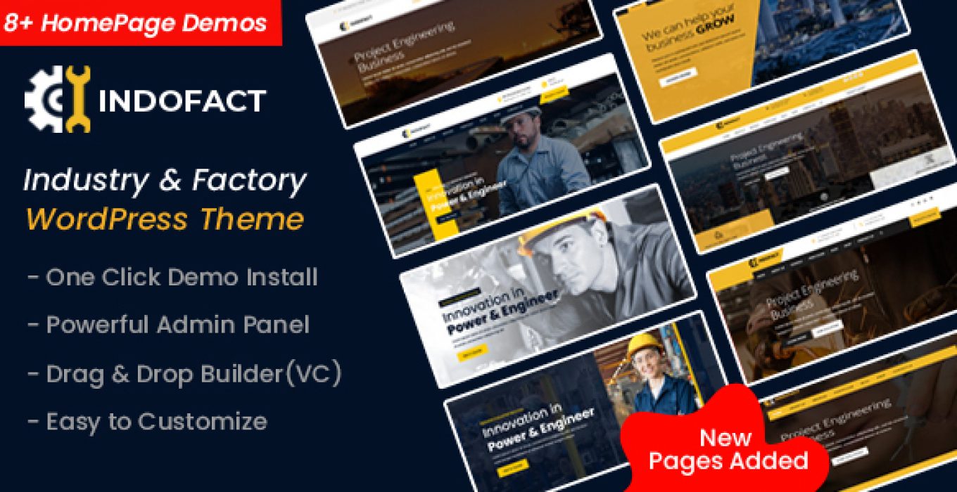 Indofact – Industry and factory WordPress Theme - wpnull24