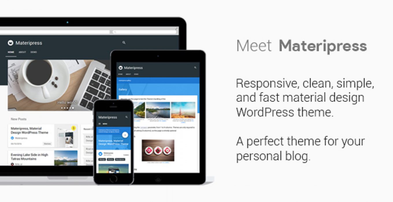 Materipress – Material Design WordPress Theme - wpnull24