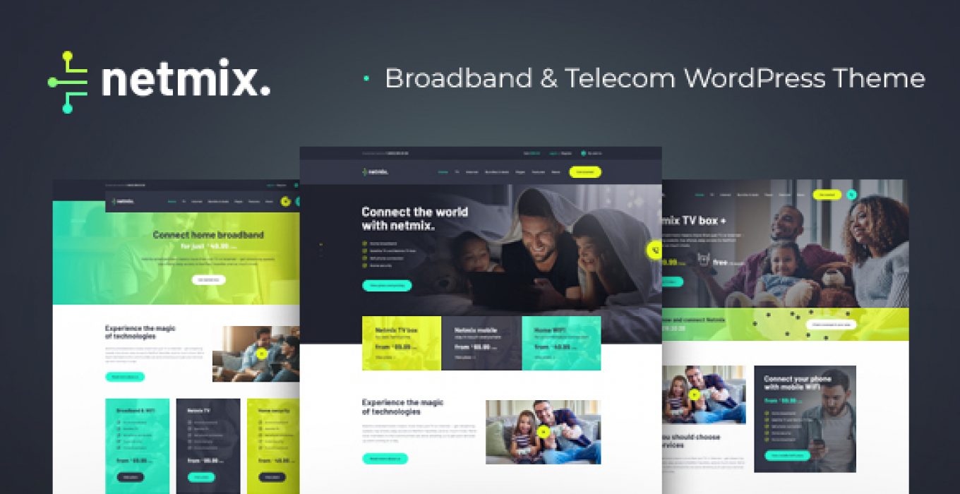 Netmix | Broadband & Telecom Internet Provider WordPress Theme - wpnull24