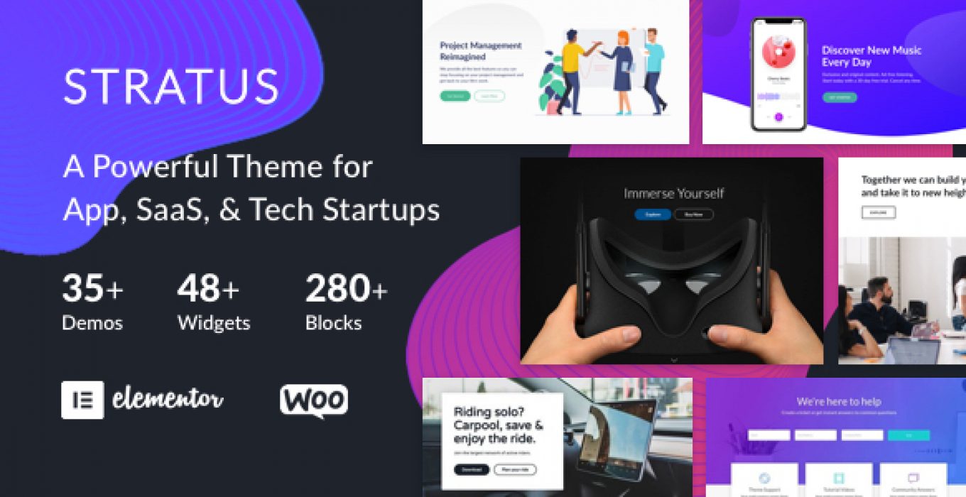 App, SaaS & Software Startup Tech Theme – Stratus - wpnull24