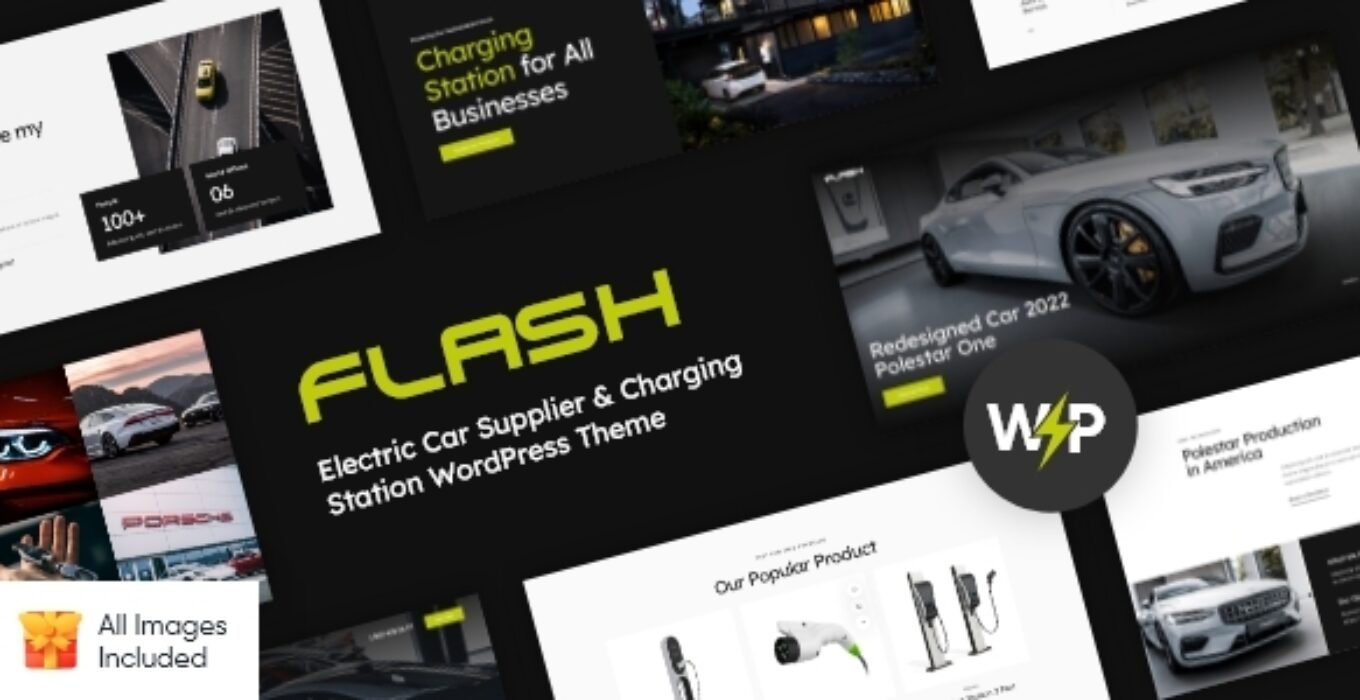 The Flash – Electric Car Supplier & Charging Station WordPress Theme - wpnull24
