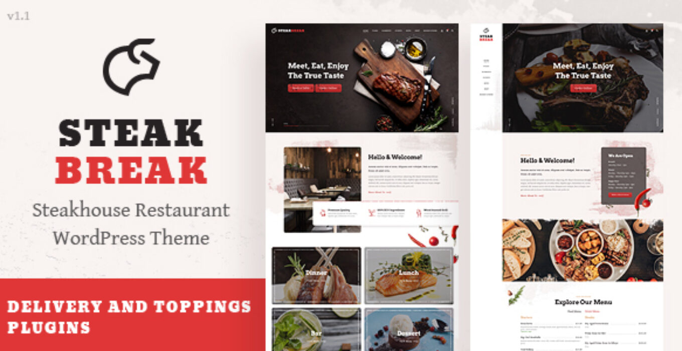 SteakBreak – Meat Restaurant WordPress Theme - wpnull24