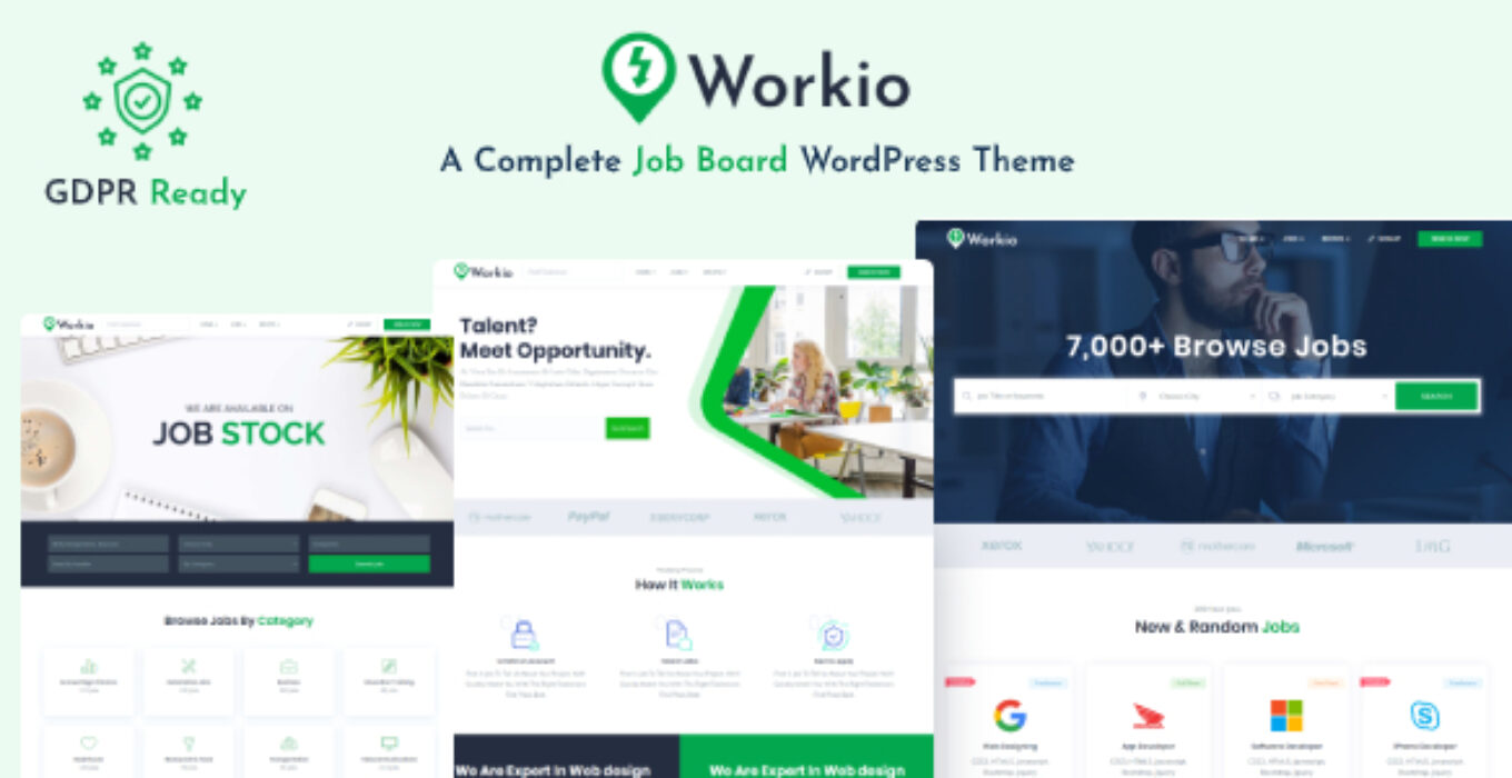 Workio – Job Board WordPress Theme - wpnull24