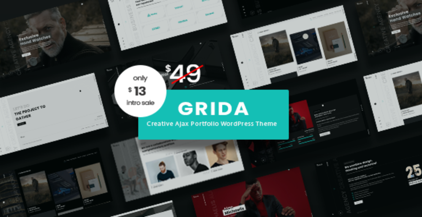Grida – Ajax Portfolio WordPress Theme - wpnull24
