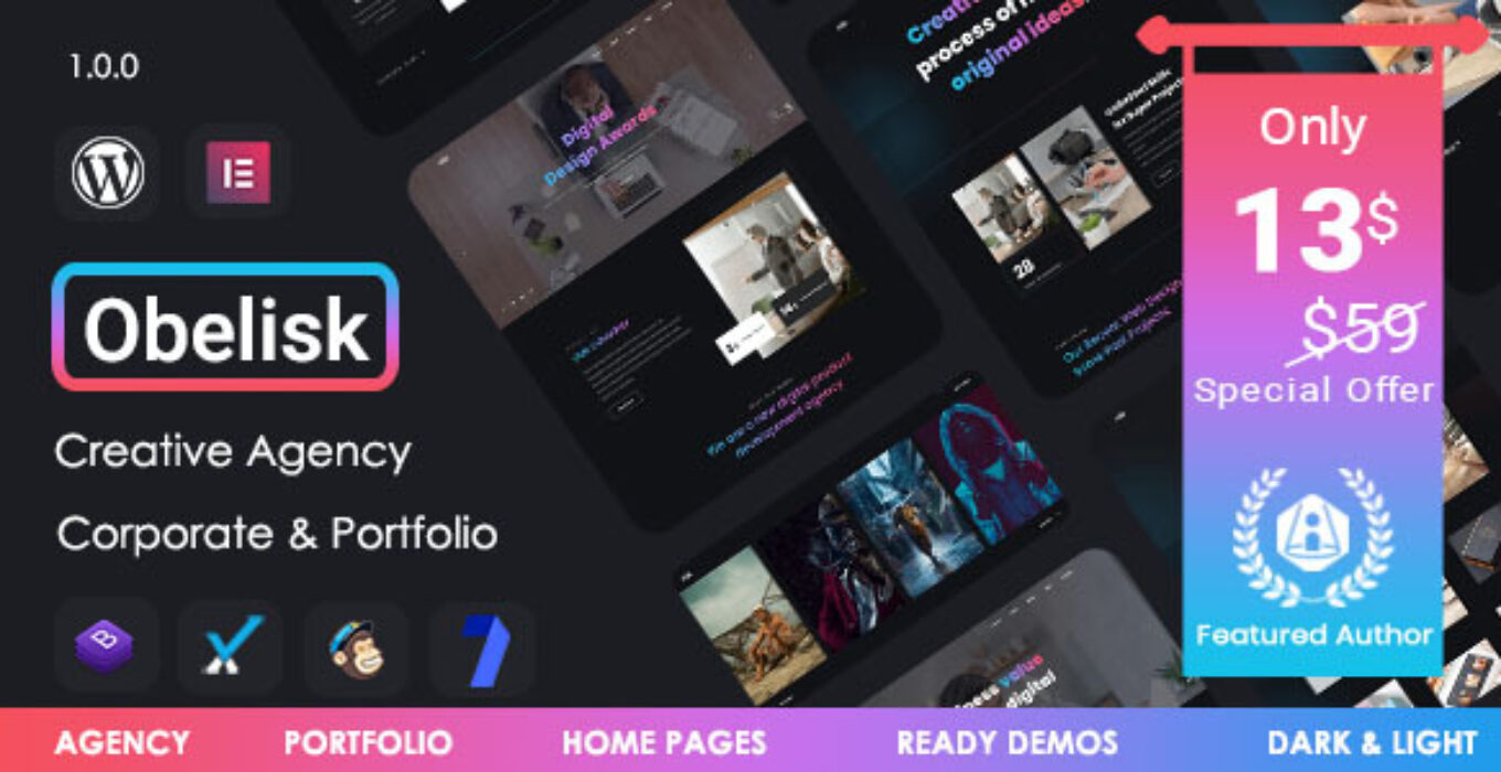 Obelisk – Agency Portfolio & Creative WordPress Theme - wpnull24
