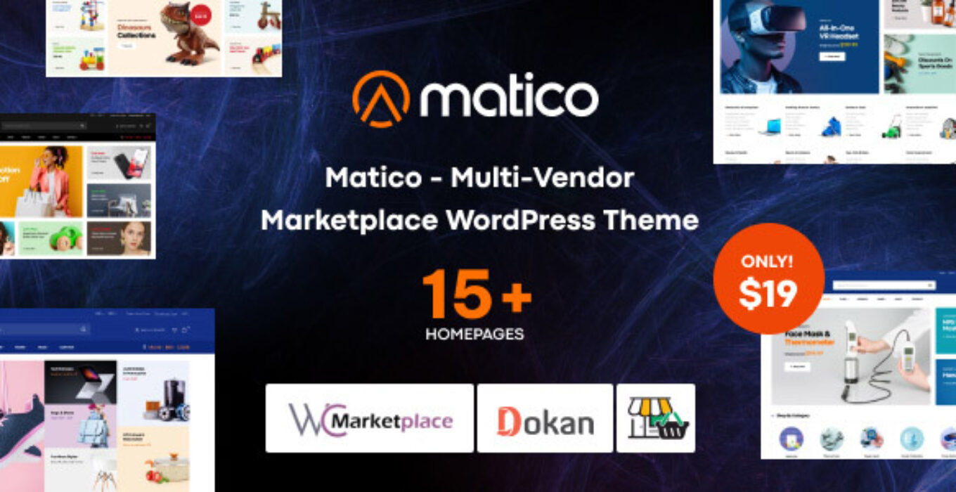 Matico – Multi Vendor Marketplace WordPress Theme - wpnull24