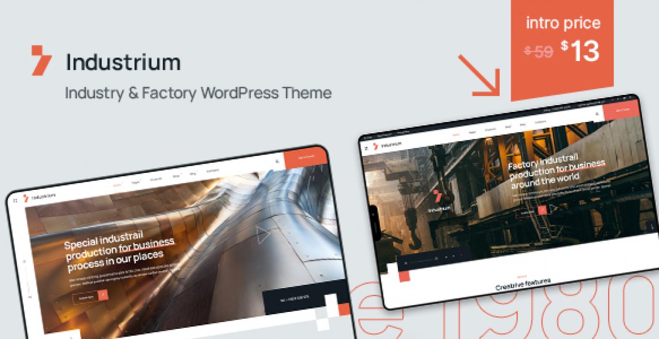 Industrium | Industry & Factory WordPress Theme - wpnull24