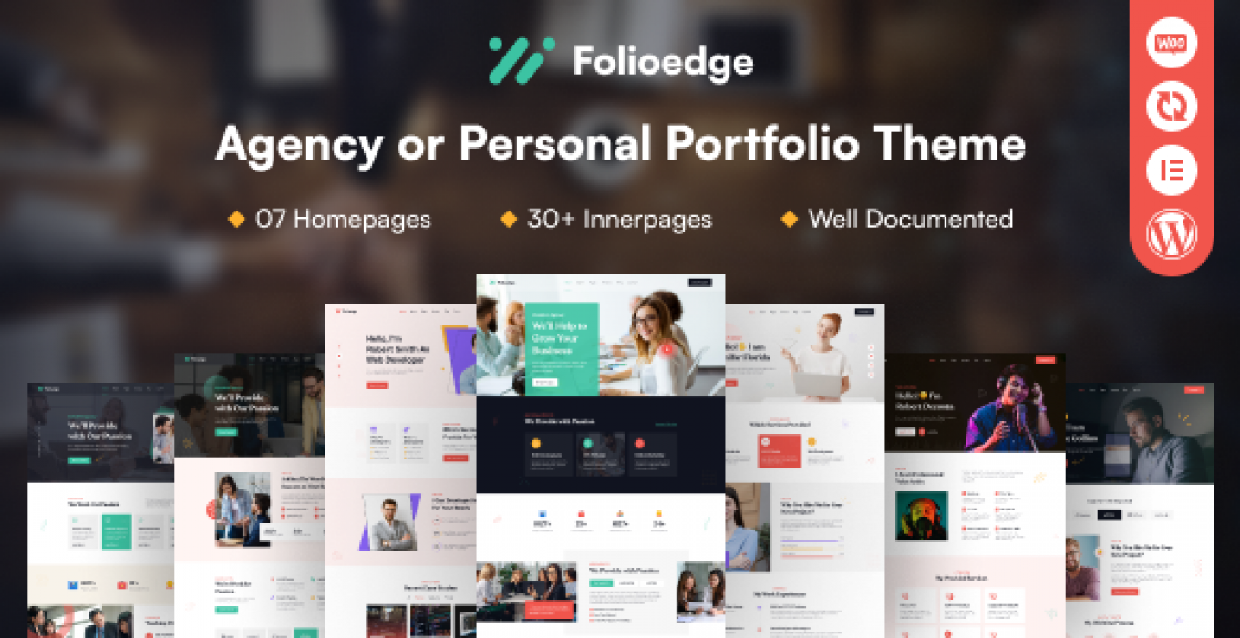 Folioedge – Personal Portfolio & Agency WordPress Theme - wpnull24
