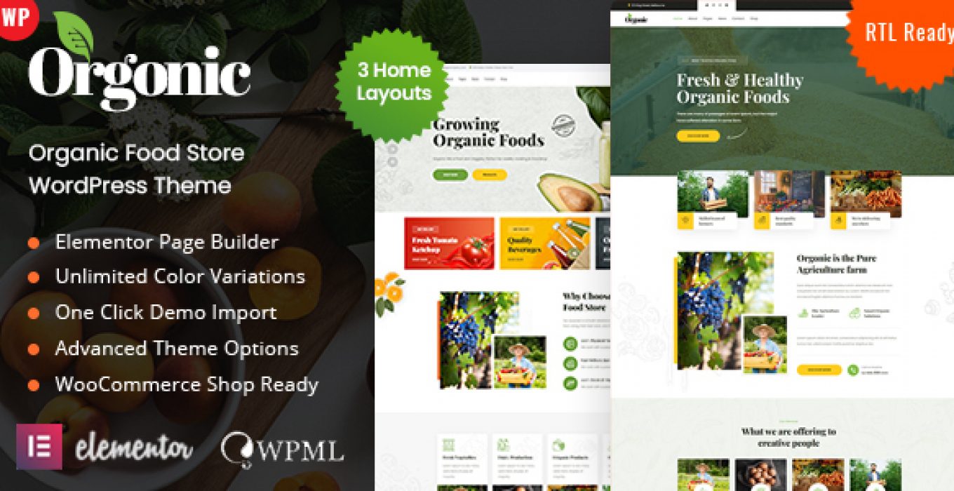 Orgonic – Organic Food Store WordPress Theme - wpnull24