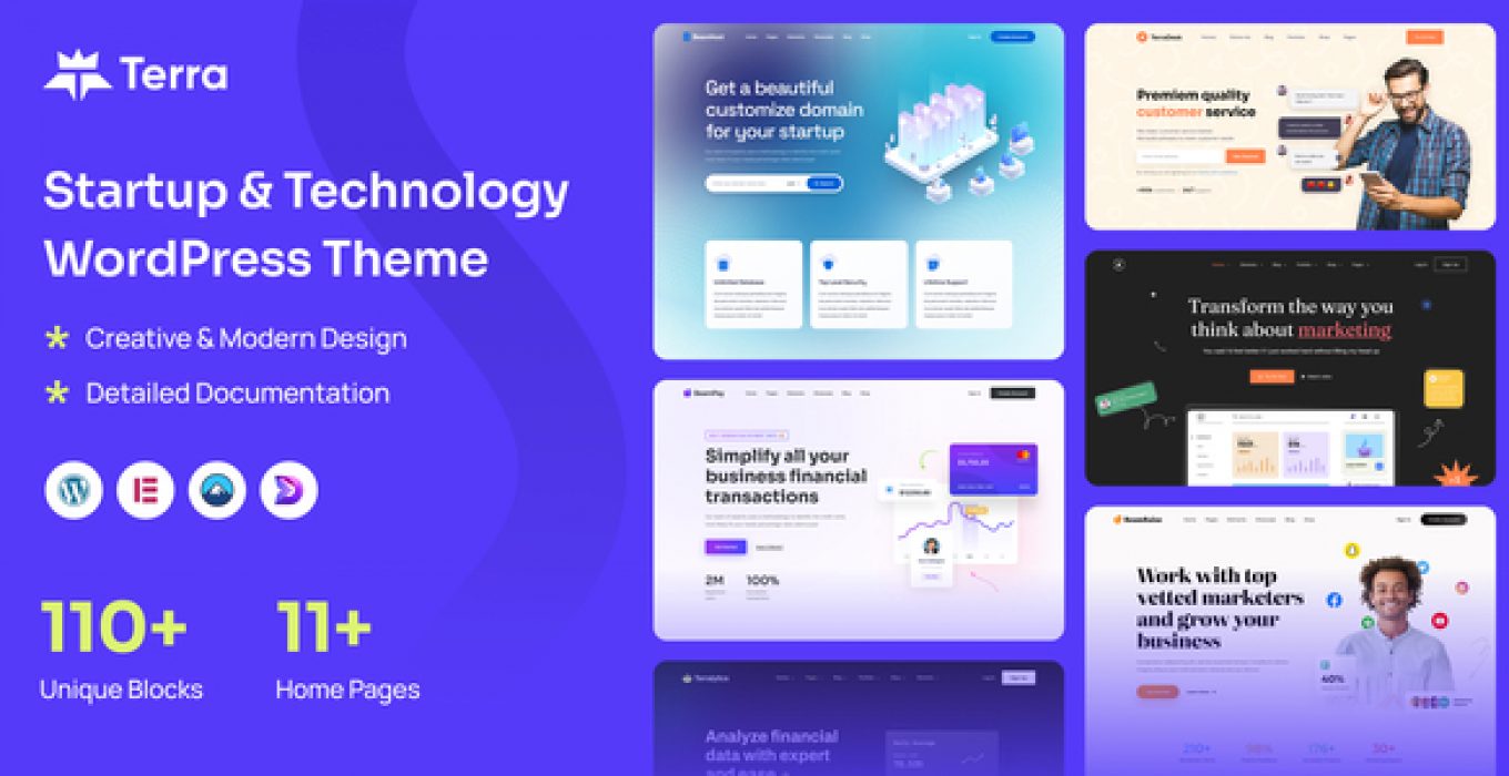 Terra – Startup & Technology WordPress Theme - wpnull24