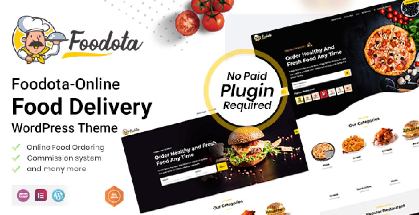 Foodota – Online Food Delivery WordPress Theme - wpnull24