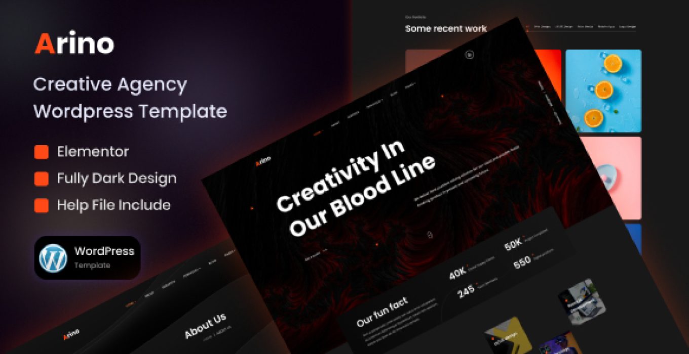 Arino – Creative Agency WordPress Theme - wpnull24