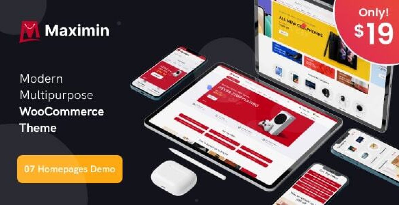 Maximin – Modern Multipurpose WooCommerce Theme - wpnull24