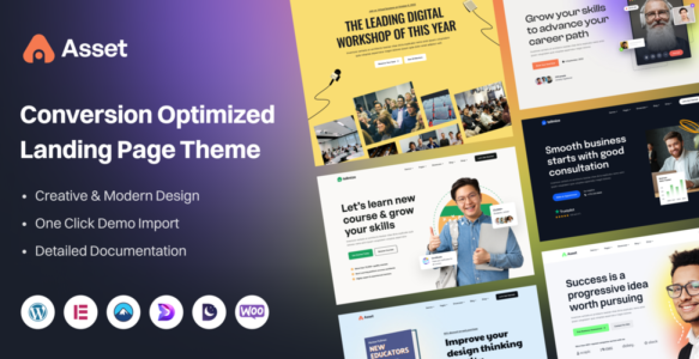 Asset – Conversion Optimized Landing Page WordPress Theme - wpnull24