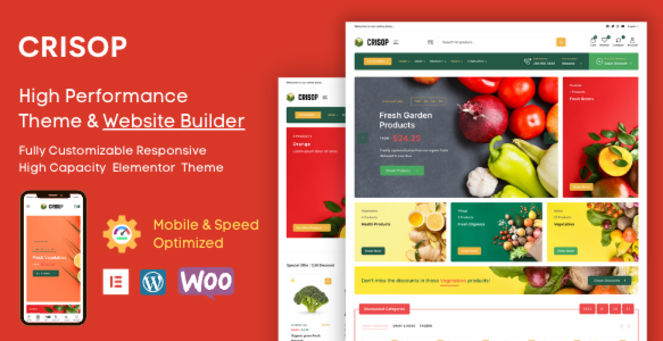 Crisop – Elementor Grocery Store & Food WooCommerce Theme - wpnull24