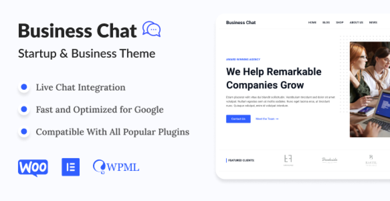 Business Chat – Live Chat Theme For Businesses - wpnull24