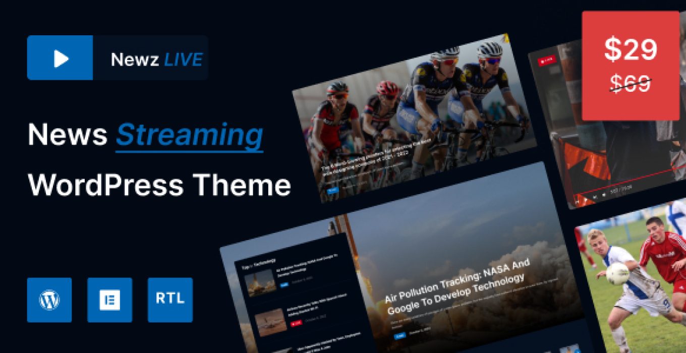 Newz LIVE – News Streaming WordPress Theme - wpnull24