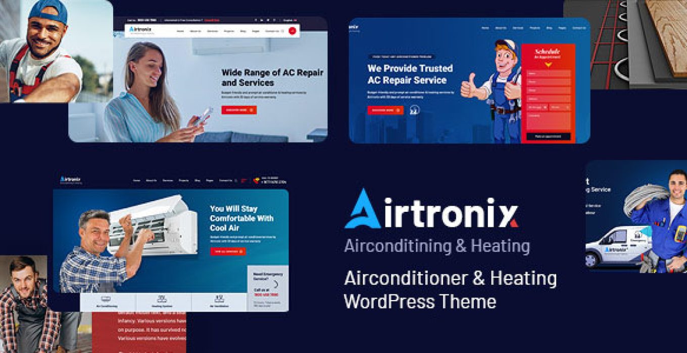 Airtronix – Airconditioner, HVAC And Repairing WordPress Theme - wpnull24
