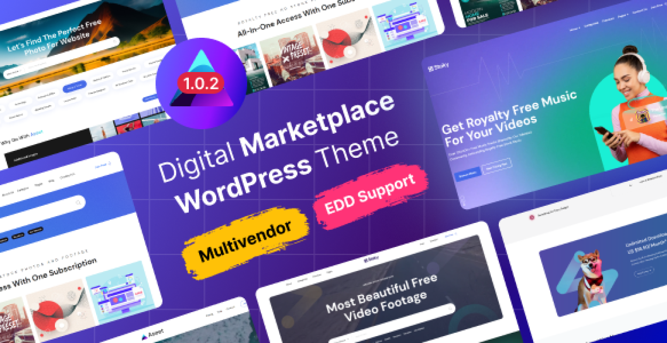 Aseet – Digital Marketplace WordPress Theme - wpnull24