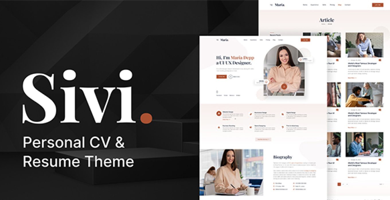 Sivi – Personal CV/Resume Theme - wpnull24