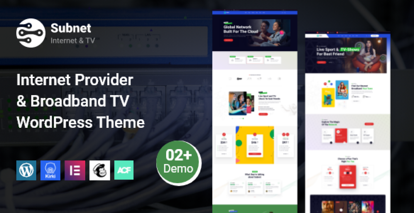 Subnet – Internet Provider, Wifi & Broadband TV WordPress Theme - wpnull24