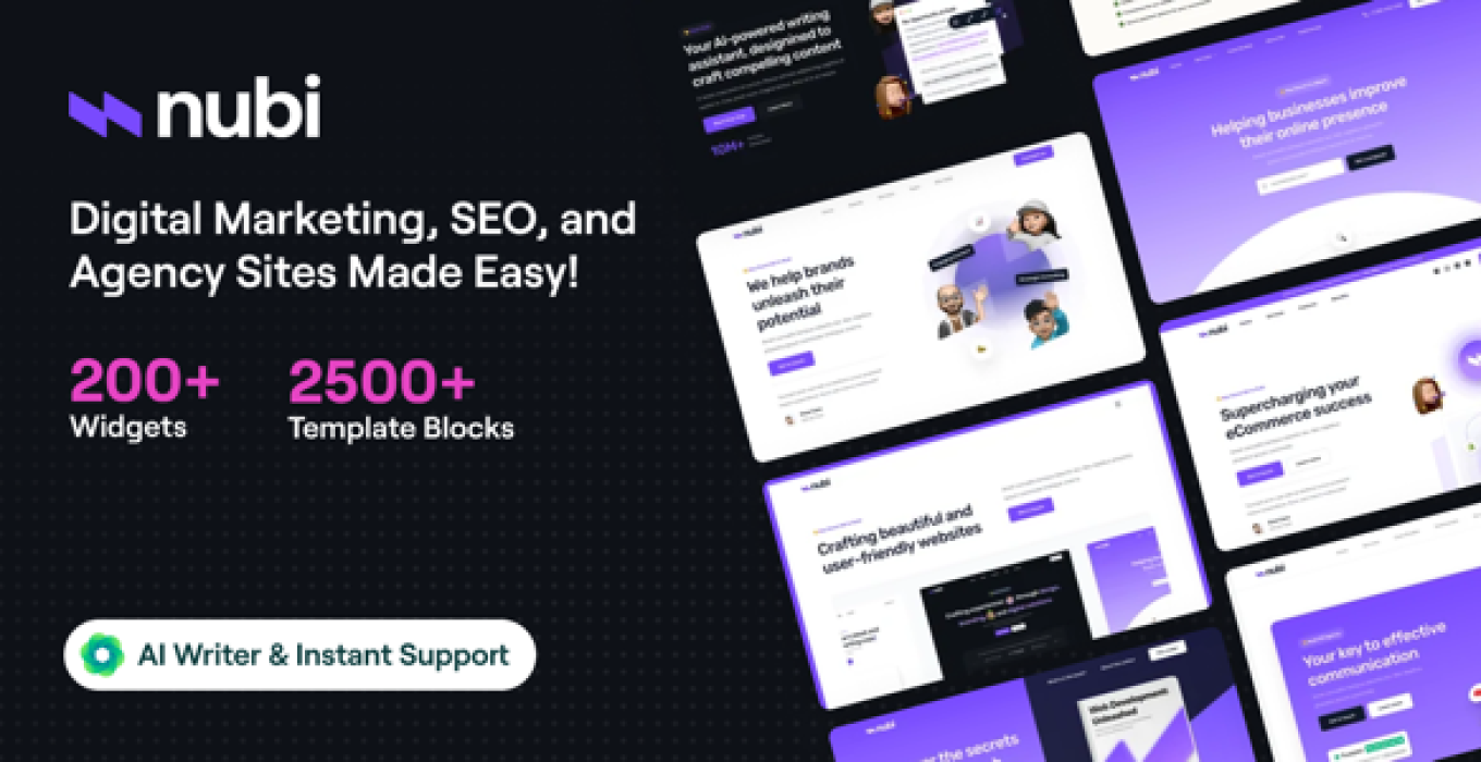 Nubi – Digital Marketing & SEO WordPress Theme - wpnull24