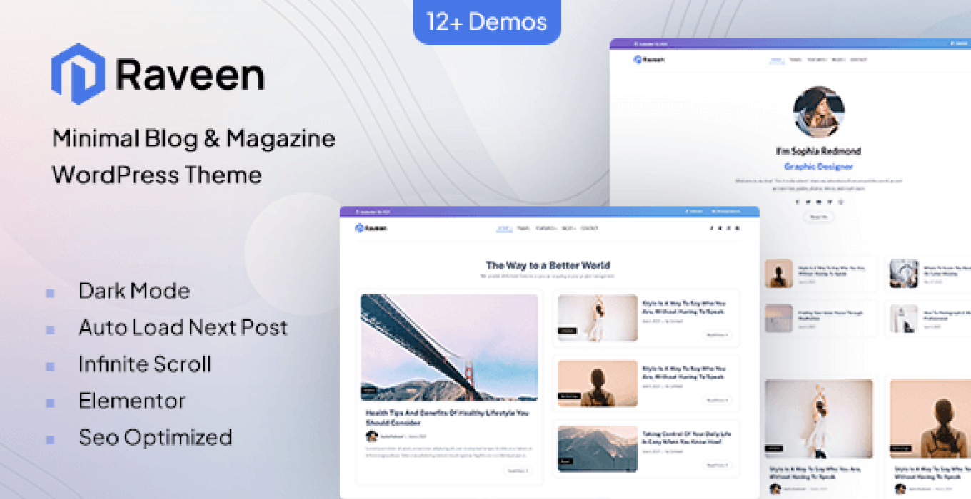 Raveen | Personal Blog & Magazine WordPress Theme - wpnull24