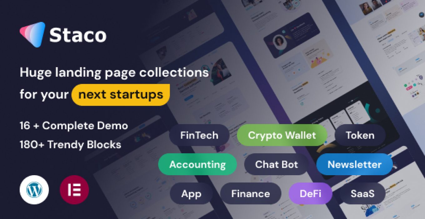 Staco – SaaS Startup Business WordPress Theme - wpnull24