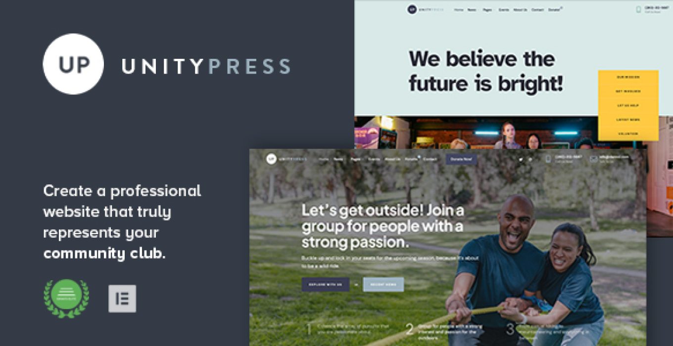UnityPress – Community Club WordPress Theme - wpnull24