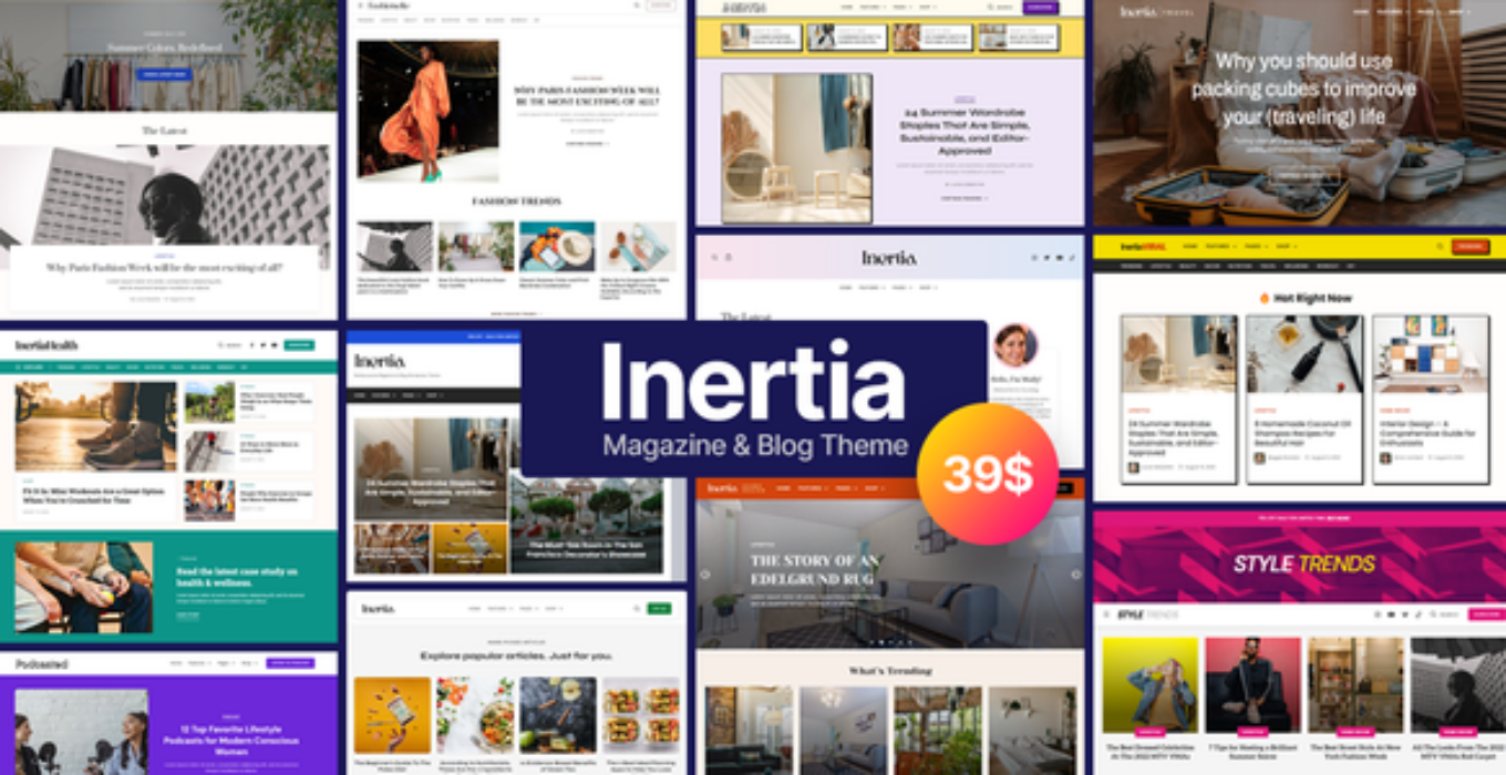 Inertia – Multipurpose Magazine & Blog WordPress Theme - wpnull24