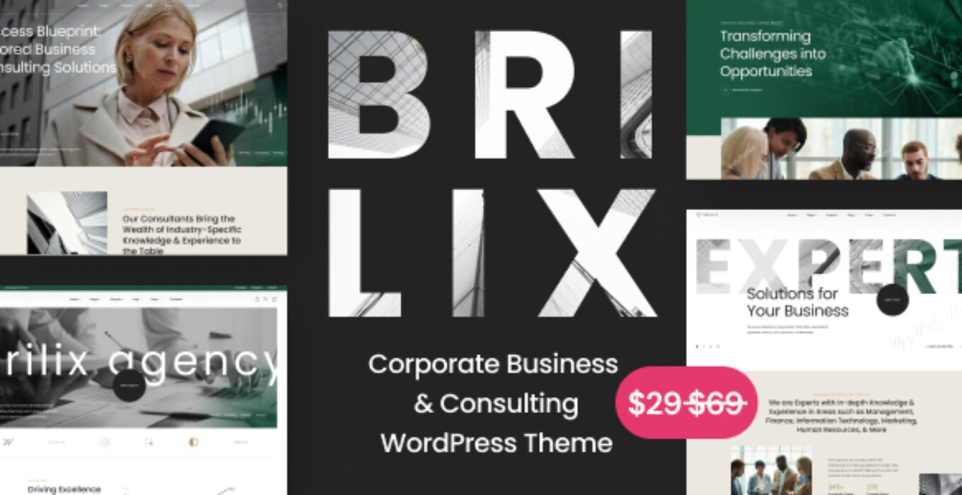 Brilix – Corporate Business & Consulting WordPress Theme - wpnull24