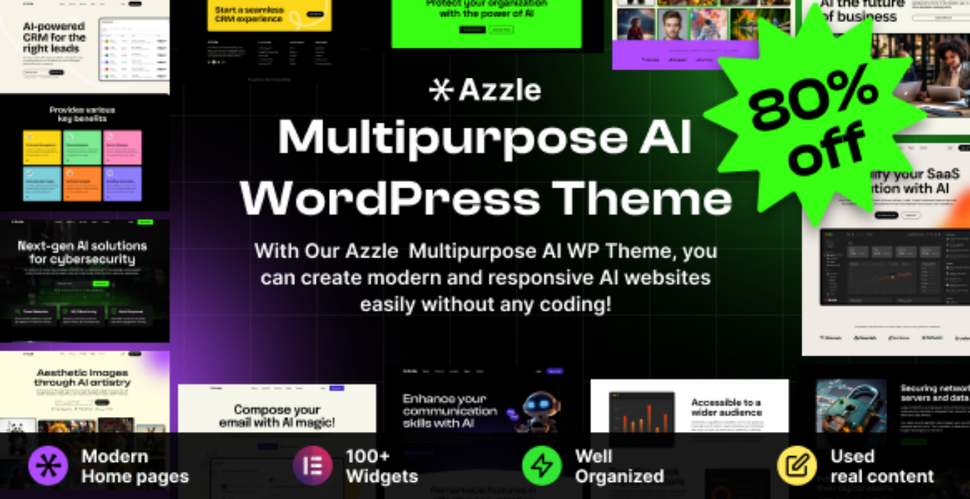Azzle – AI Technology & Startup WordPress Theme - wpnull24