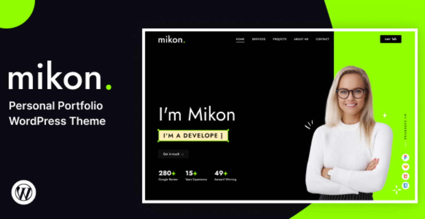 Mikon – Personal Portfolio WordPress Theme - wpnull24