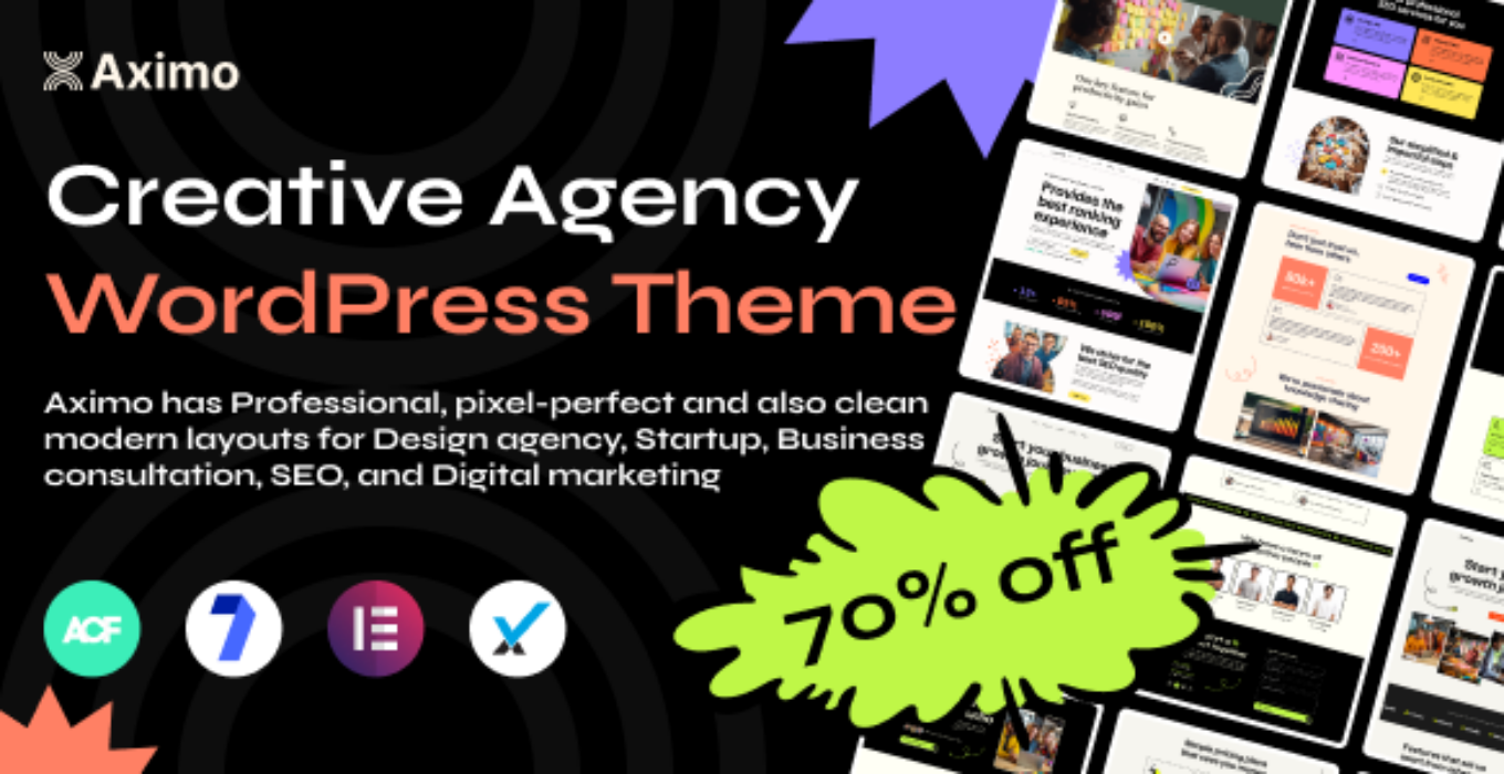 Aximo – Creative Agency WordPress Theme - wpnull24