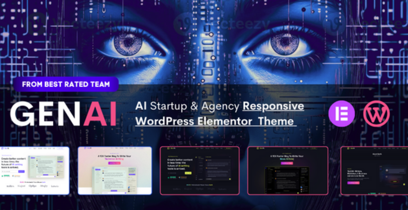 GenAI – AI Agency & Technology Startup Elementor WordPress Theme - wpnull24