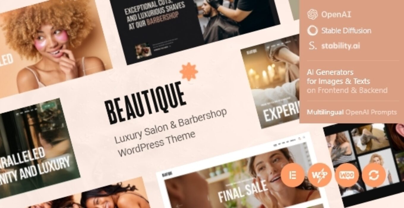 Beautique — Luxury Salon & Barbershop WordPress Theme - wpnull24