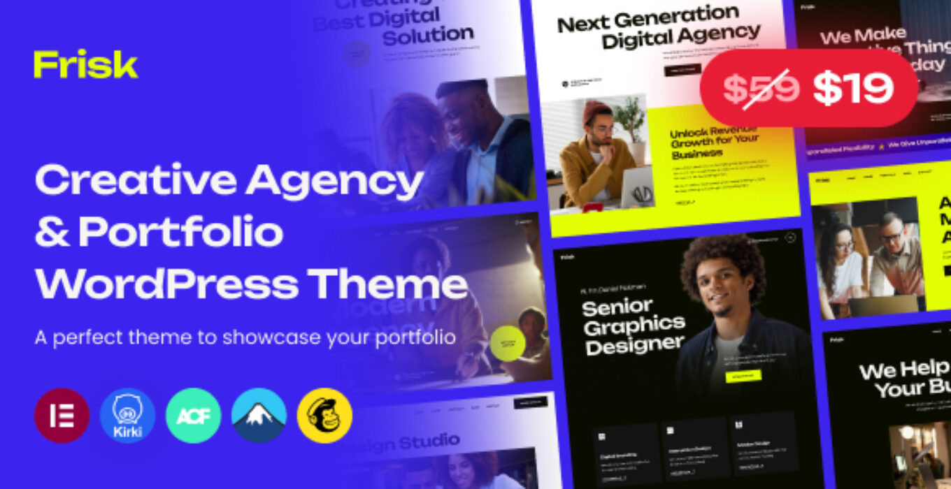 Frisk – Creative Agency & Portfolio WordPress Theme - wpnull24
