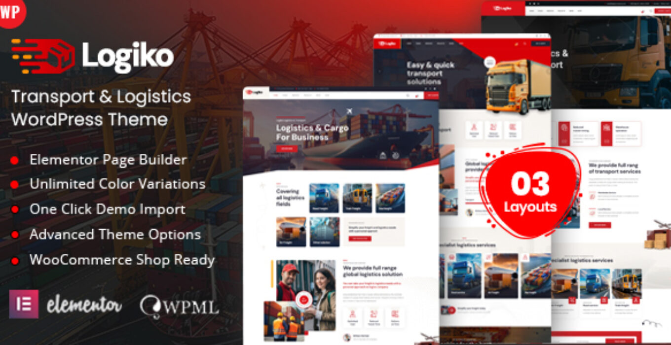 Logiko – Transport & Logistics WordPress Theme - wpnull24