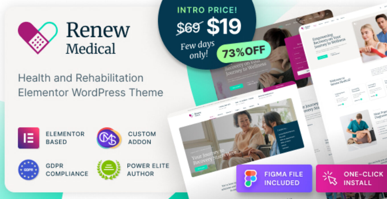 Renew Medical – Physiotherapy & Rehabilitation Clinic Medical WordPress Theme - wpnull24
