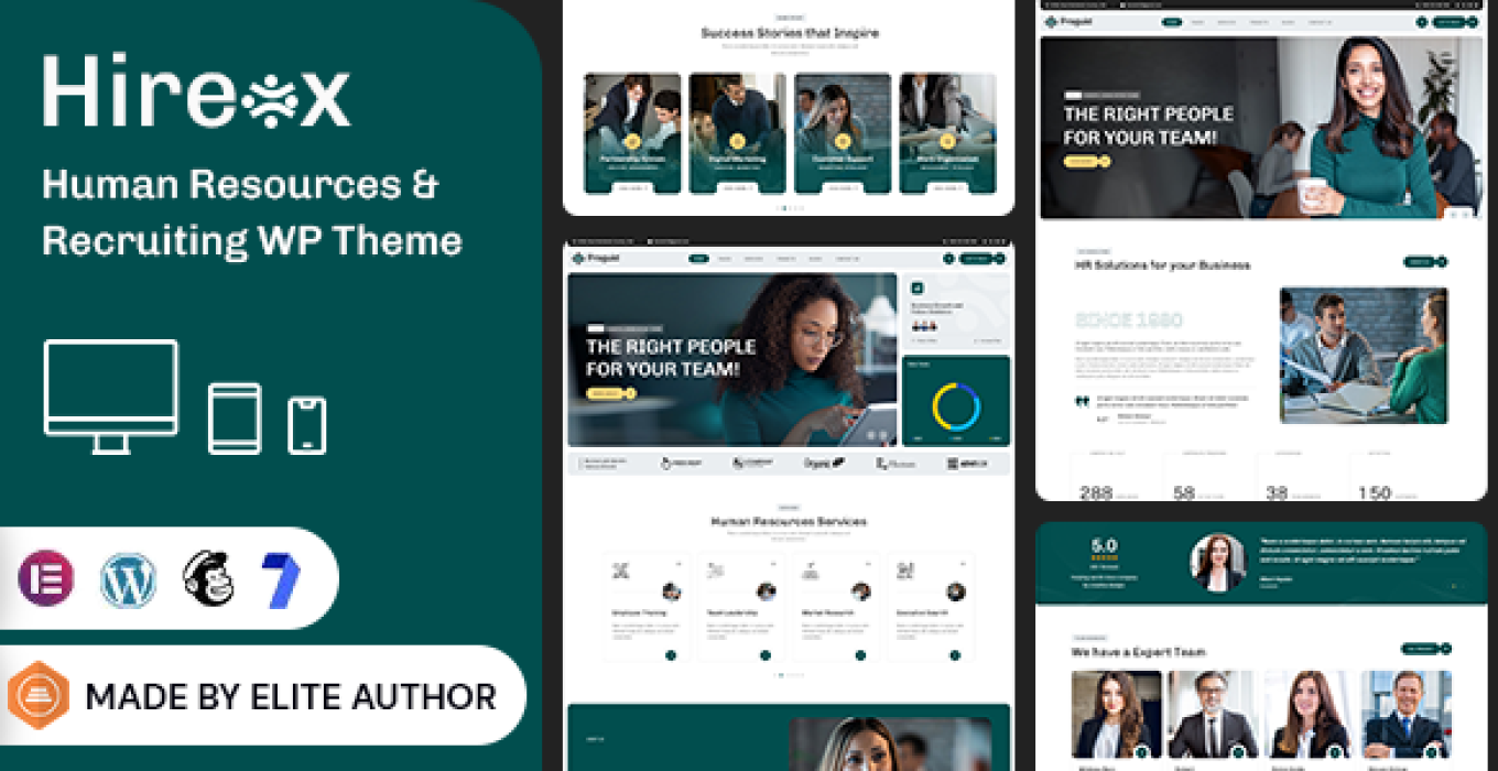 Hireox – Human Resources & Recruiting WordPress Theme - wpnull24